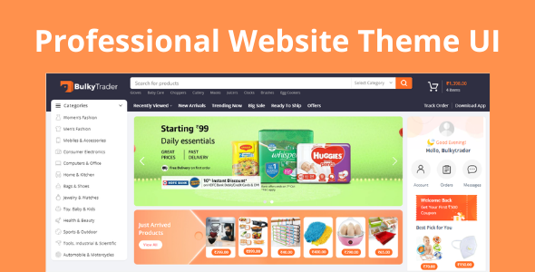 Professional E-Commerce Website UI With AI Product Recommendations ...